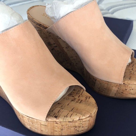 Stuart Weitzman | Shoes | Stuart Weitzman Suede Wedge Cork Platform ...